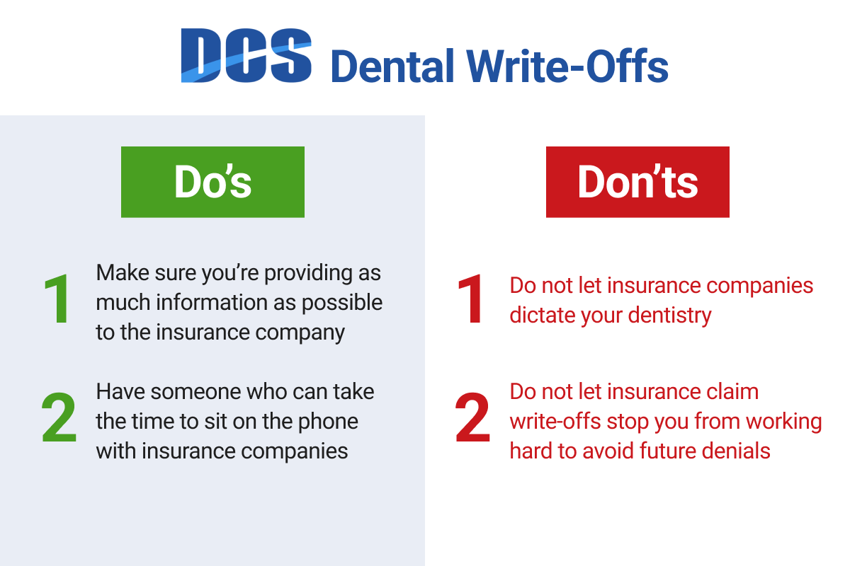 Write-offs at the dental office: do’s and don’ts of writing off payments