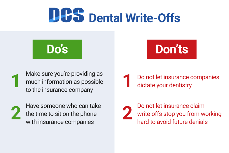 Write-offs at the dental office: do’s and don’ts of writing off payments